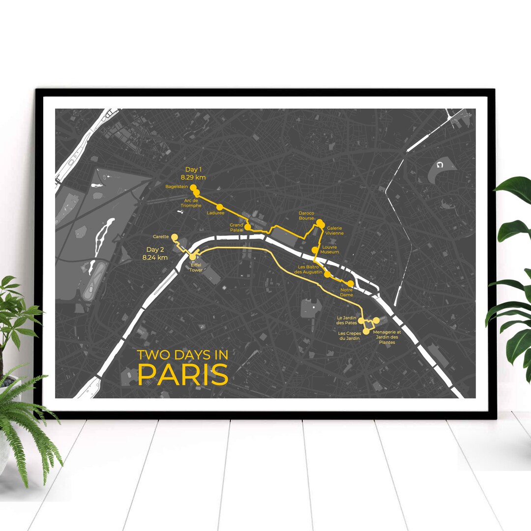 Personalised Hiking Map - Custom Running - Exercise Route - Marathon ...