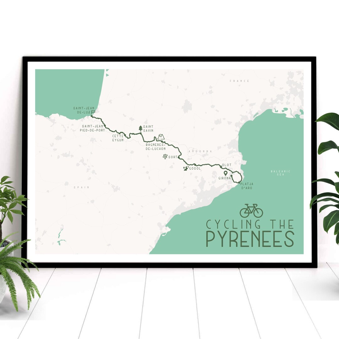 Driving Route Map Hiking Trail Personalize Travel Map - Etsy