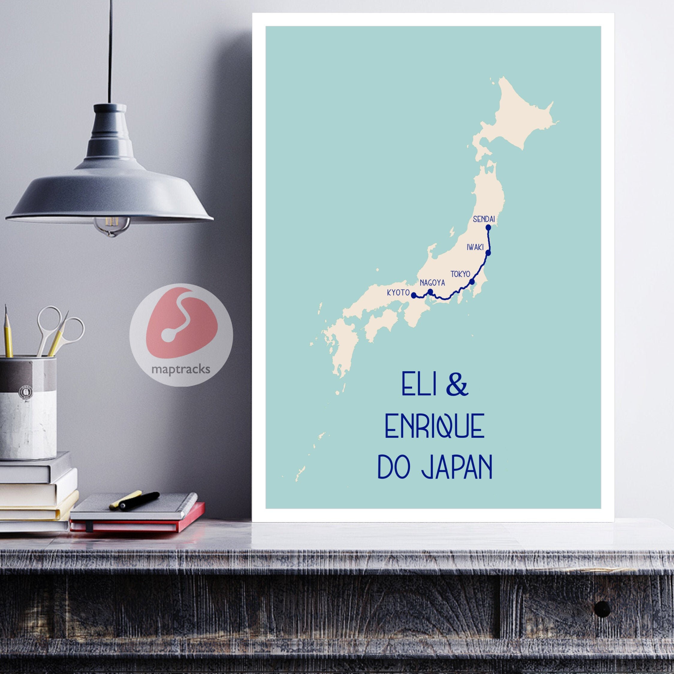 Personalize Map Print Custom Travel Map Driving Map Boat | Etsy