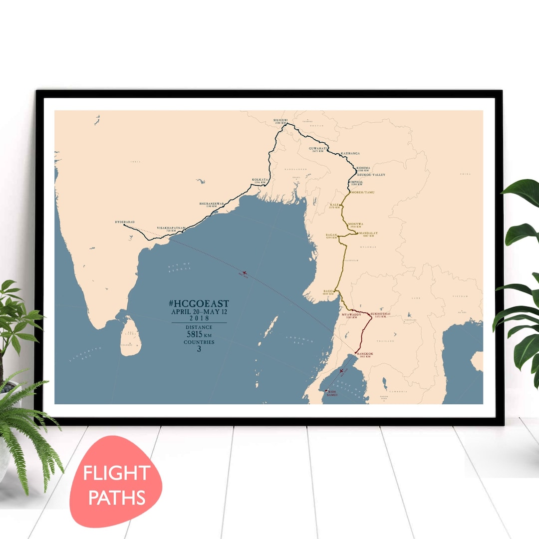 Personalize Travel Memory Map Custom Map Adventure Travel Print ...
