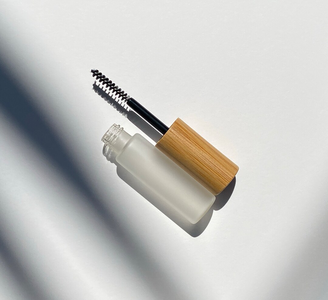 Empty Glass Mascara Tube: Bamboo Lid, Brow Spoolie (5ml) - Etsy