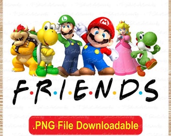 Super Mario Friends Png - Etsy