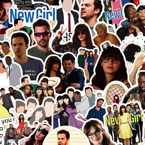 The New Girl Stickers - Etsy