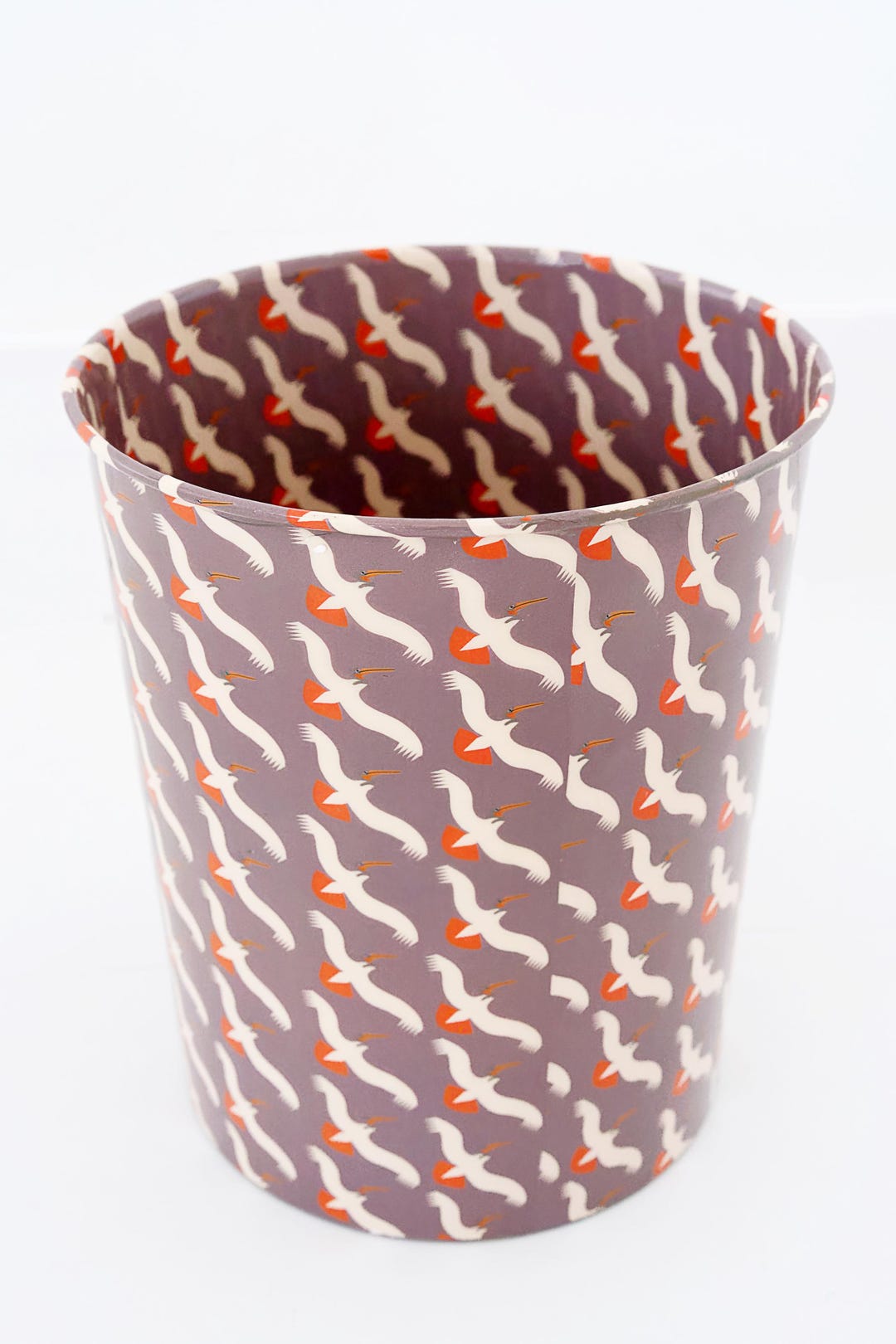 Beautiful Birds Flying Waste Trash Bin, Hand-made Iron - Pretty Bins - Etsy