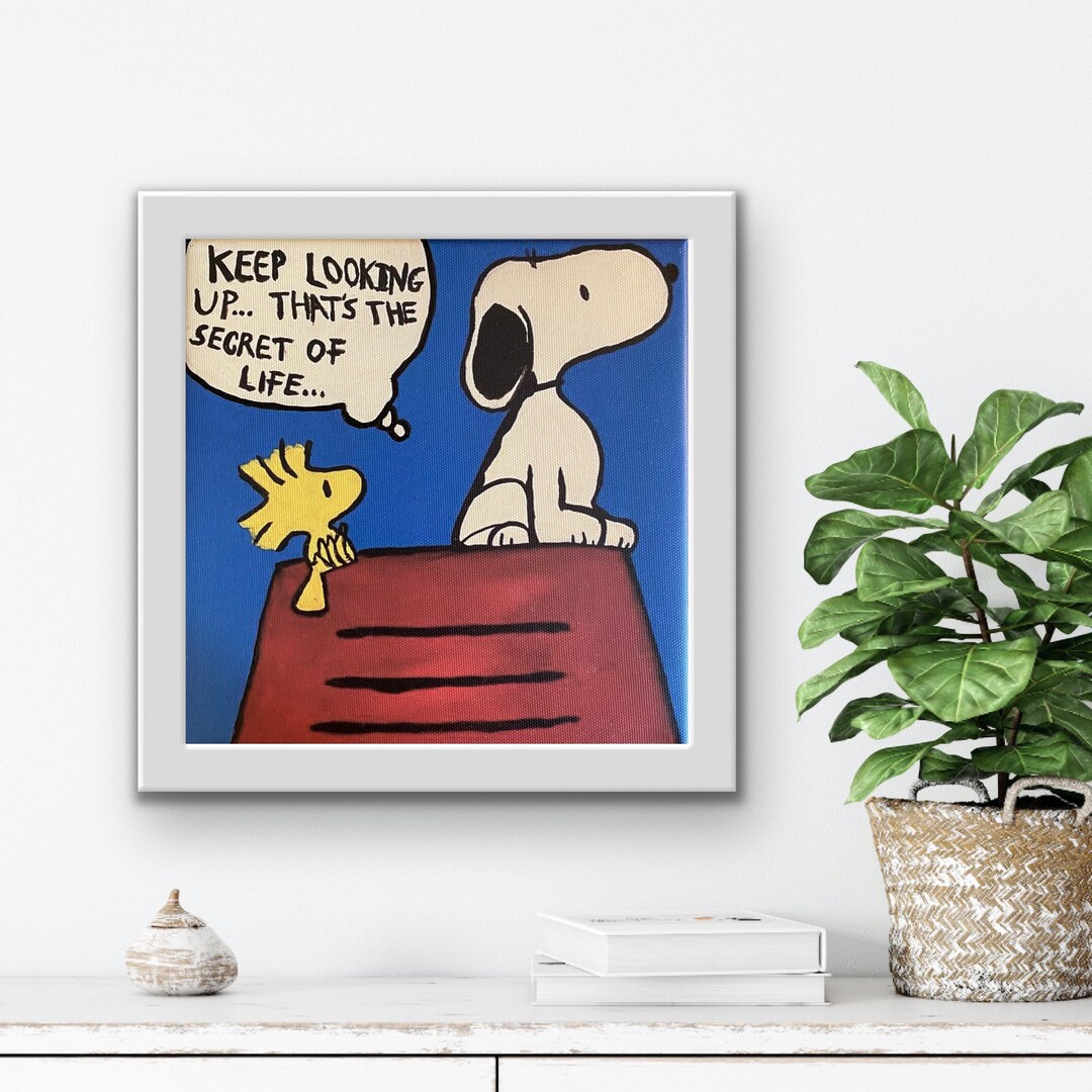 CANVAS PRINT, Snoopy Art Print, Snoopy Inspired Print of Original ...