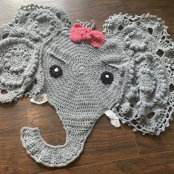 Elephant Rug - Etsy