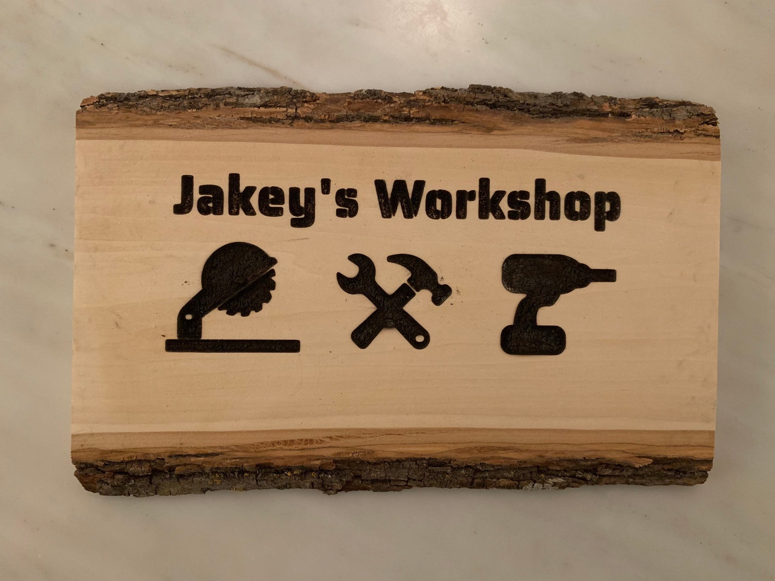 Rustic Wood or Polished Wood Custom Laser Cut Sign - Etsy UK