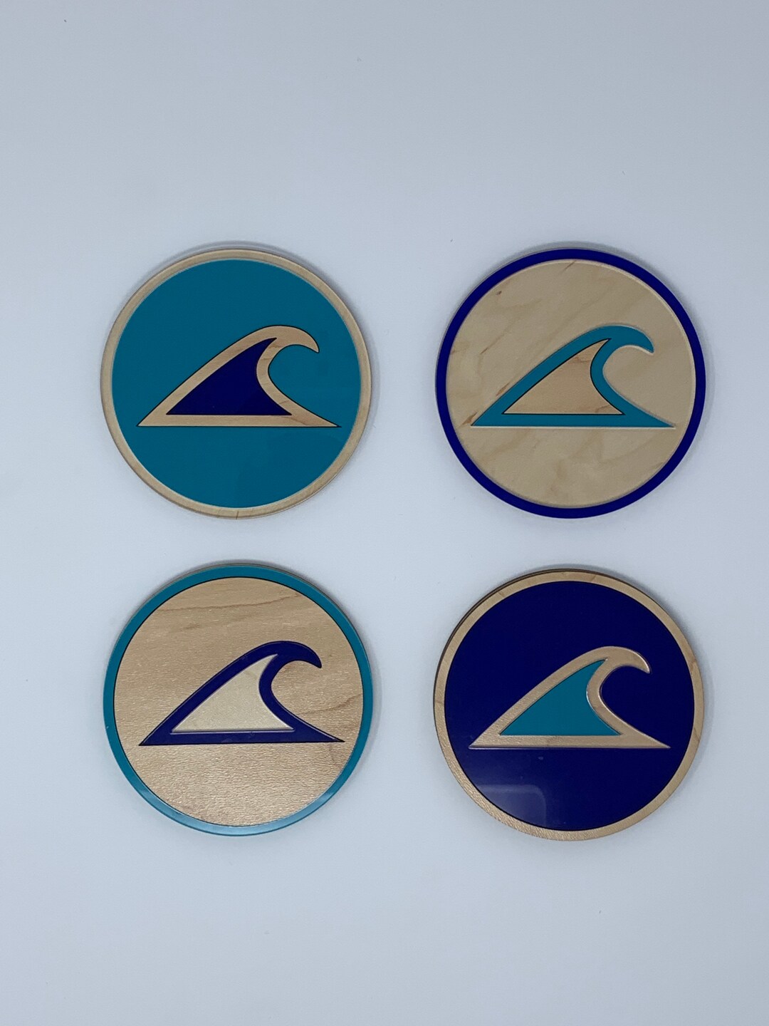 Wave Coasters - Set of 4 - Etsy