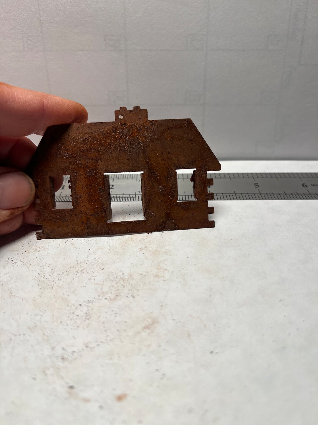 Vintage Rusty Metal Cabin - Etsy