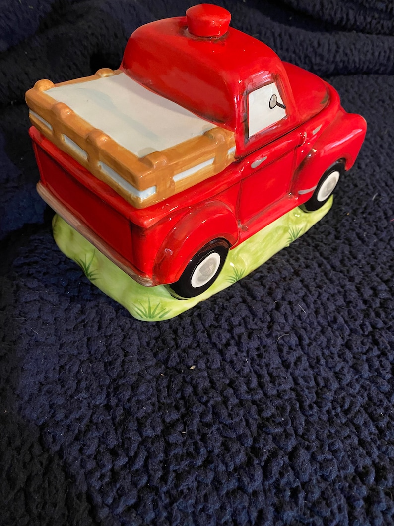 Red Truck Cookie Jar - Etsy