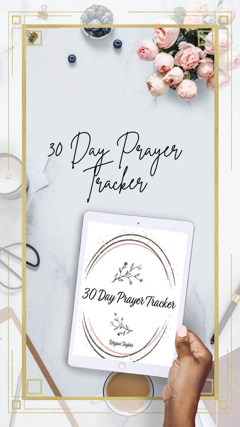 30 Day Prayer Tracker Printable - Etsy