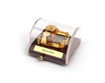 Moon River Music Box Engraved Wooden Music Box Personalized - Etsy
