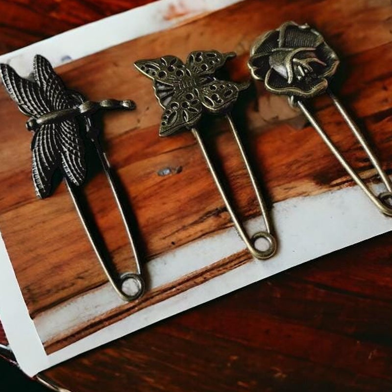 Vintage Safety Pin - Etsy