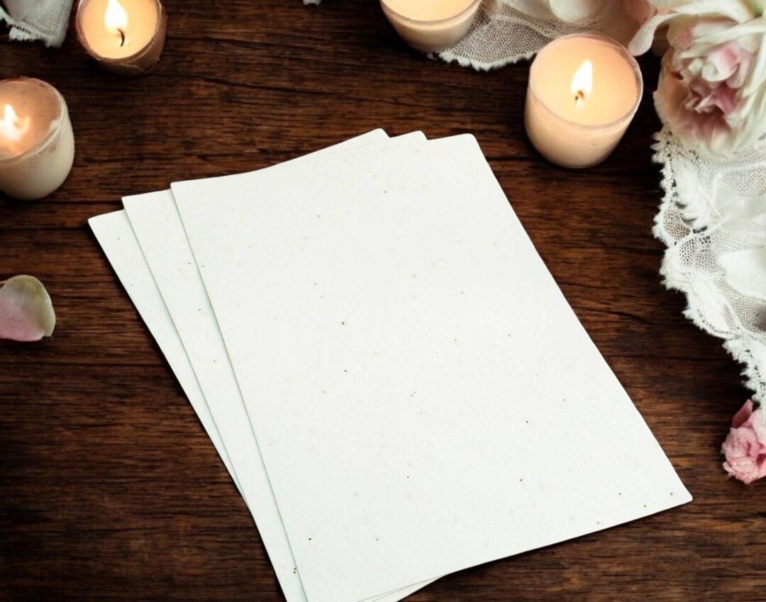 Basil Seed Paper: A4 Plantable Stationery for Wedding Invites - Etsy UK