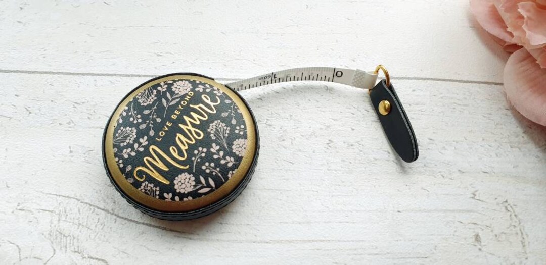 Black and Gold Mini Tape Measure 1.5m Portable Retractable - Etsy