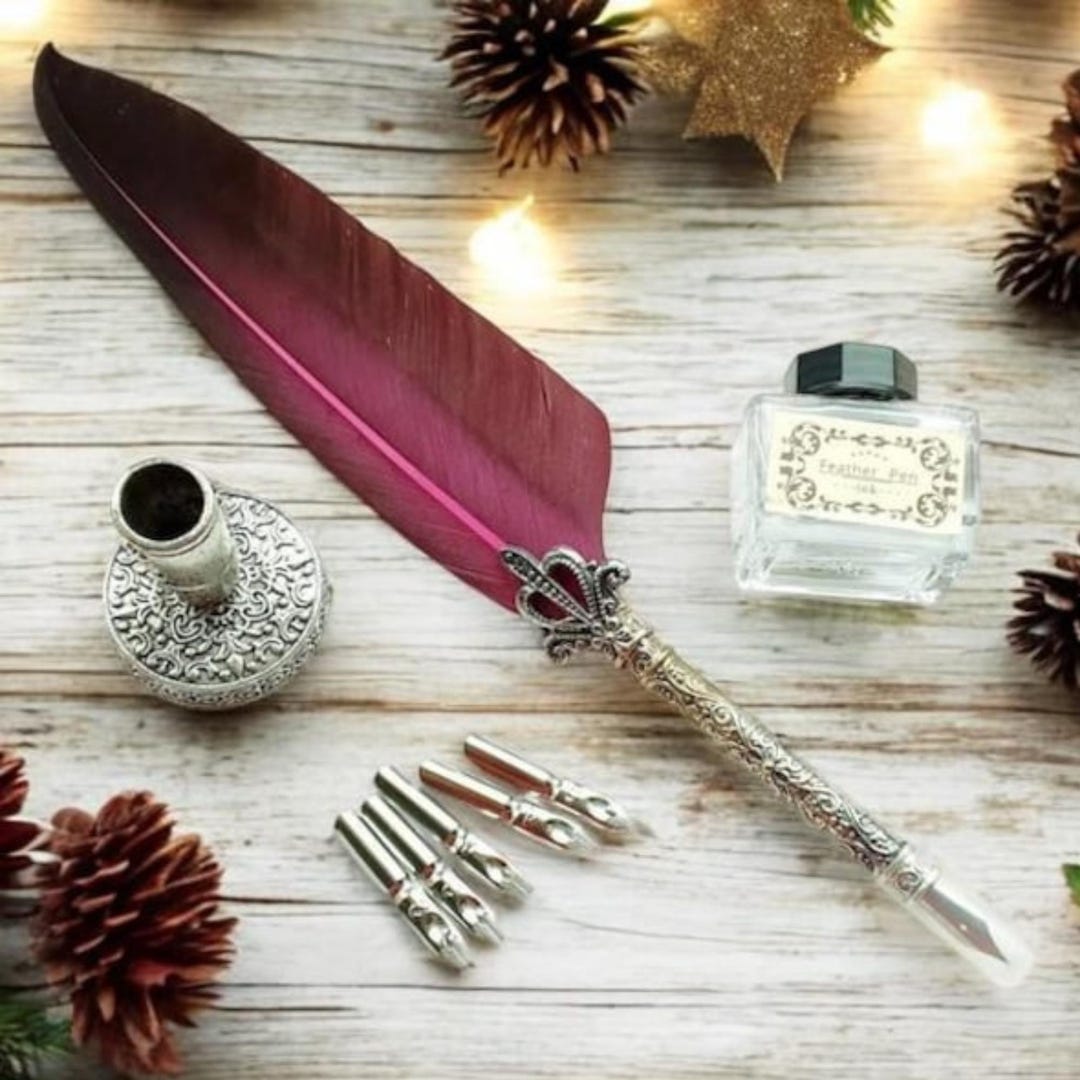 Rustic Shabby Chic Calligraphy Gift Set, Gift for Her, Vintage Style ...