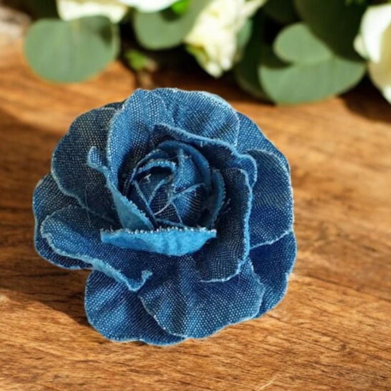 Denim Flower - Etsy
