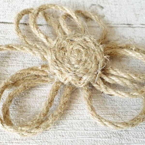 Jute Flower - Etsy