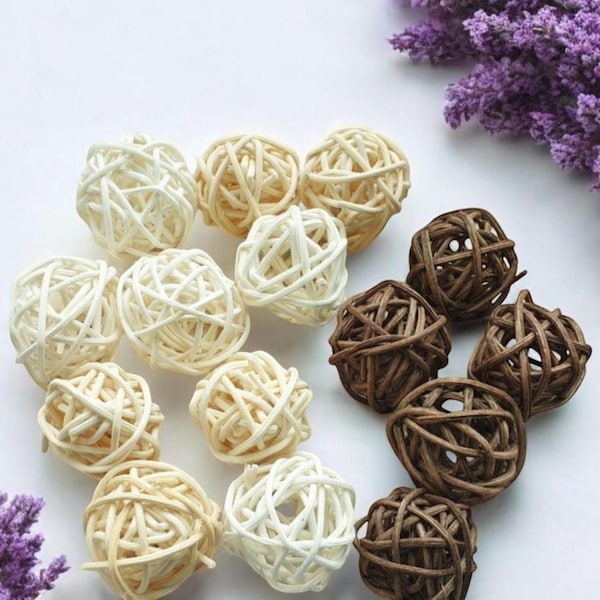 Rattan Balls - Etsy