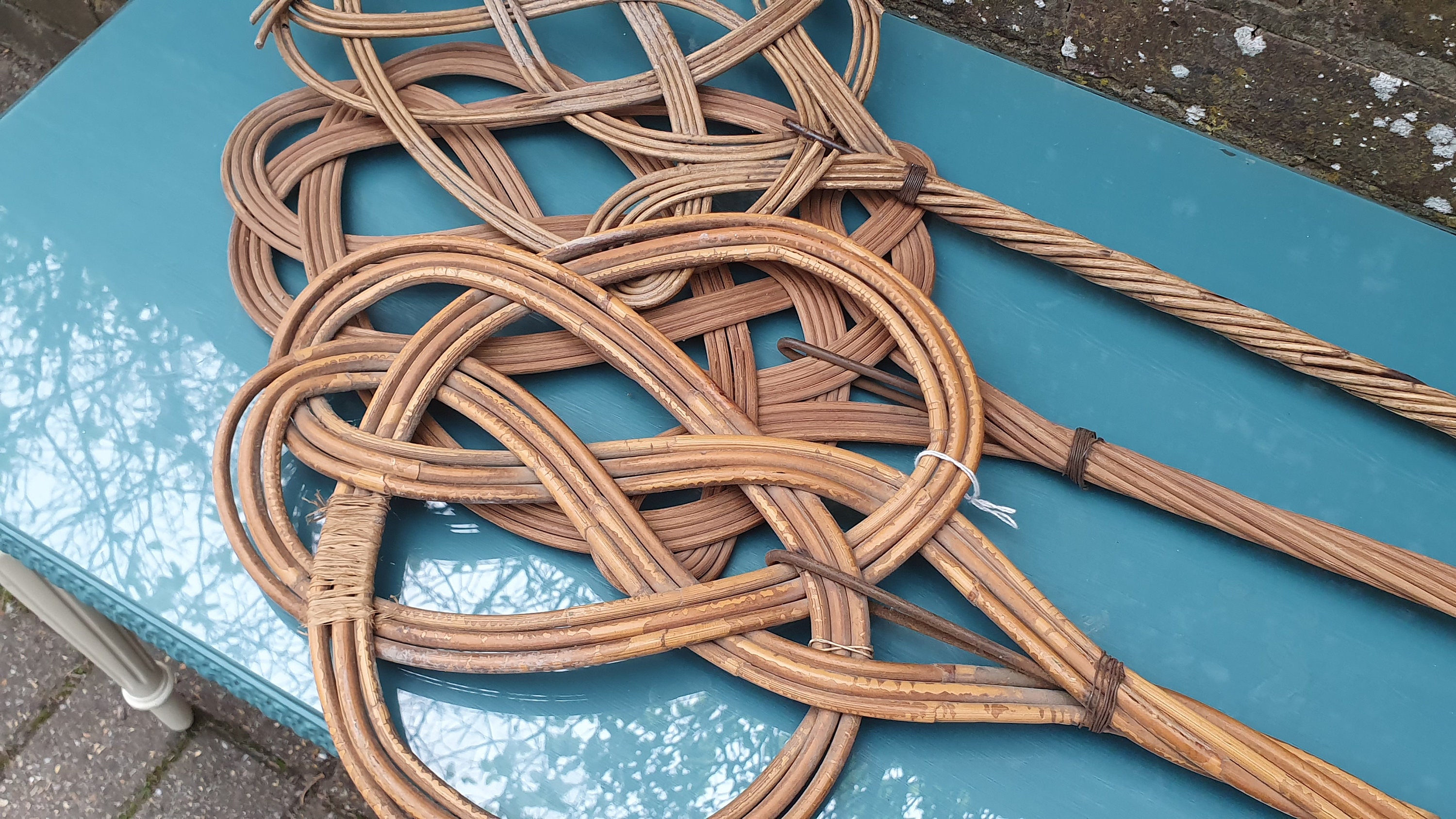 3 Vintage Victorian Wicker Carpet Rug Beaters. - Etsy