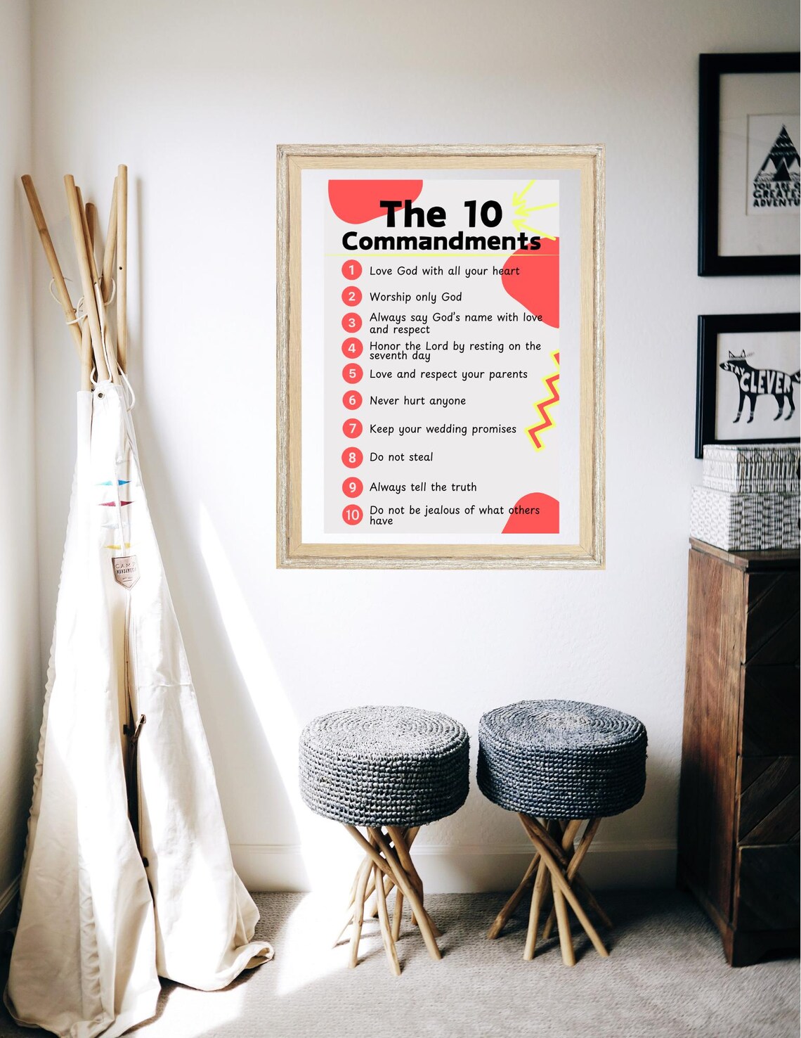 10 Commandments Poster: Kid's Ministry Decor (digital Download) - Etsy