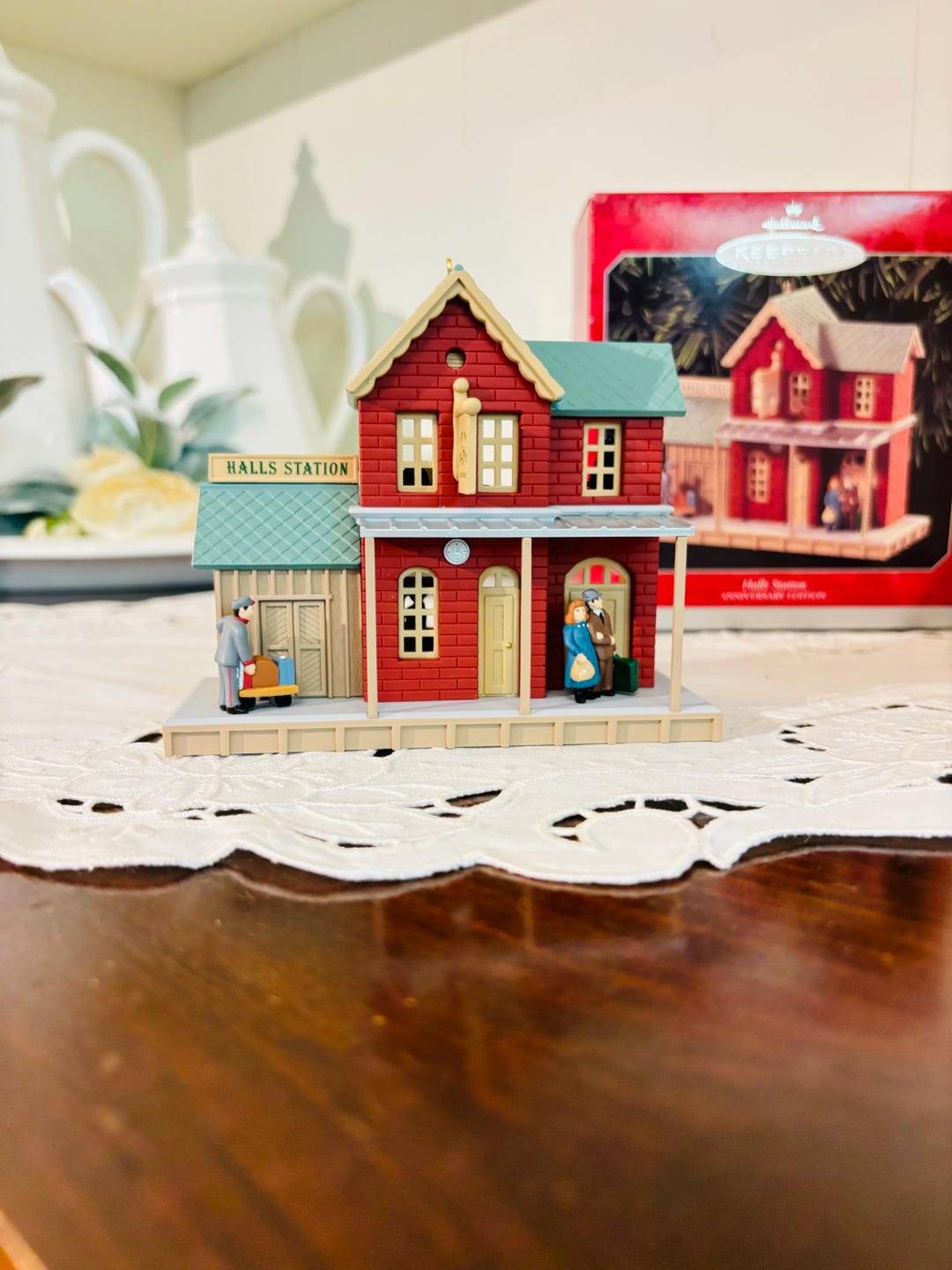 Hallmark Keepsake Ornament Hall Station Train Station Mini Christmas ...