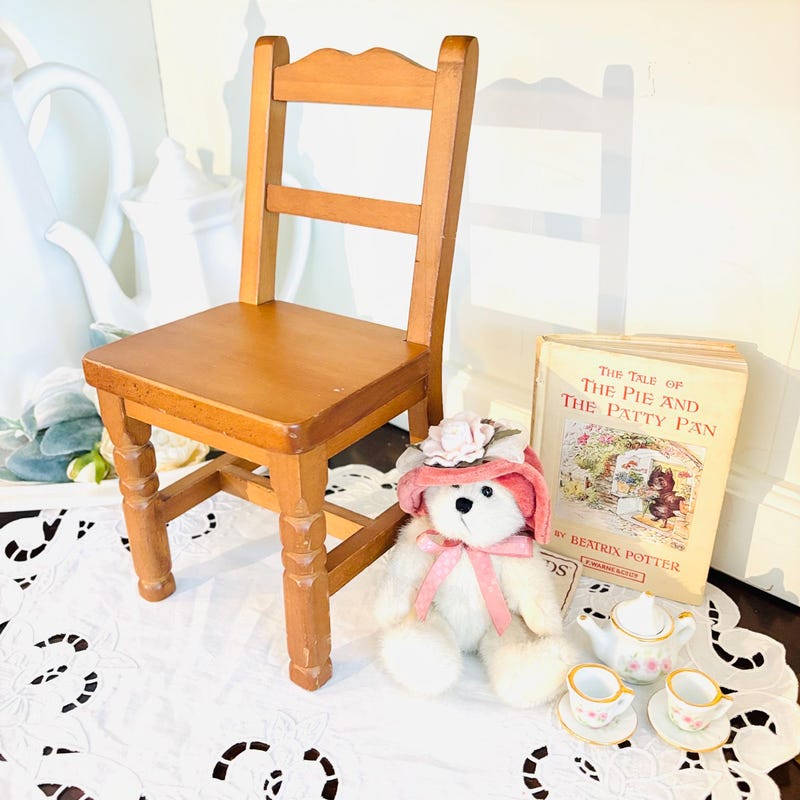 Wooden Doll Chair - Etsy