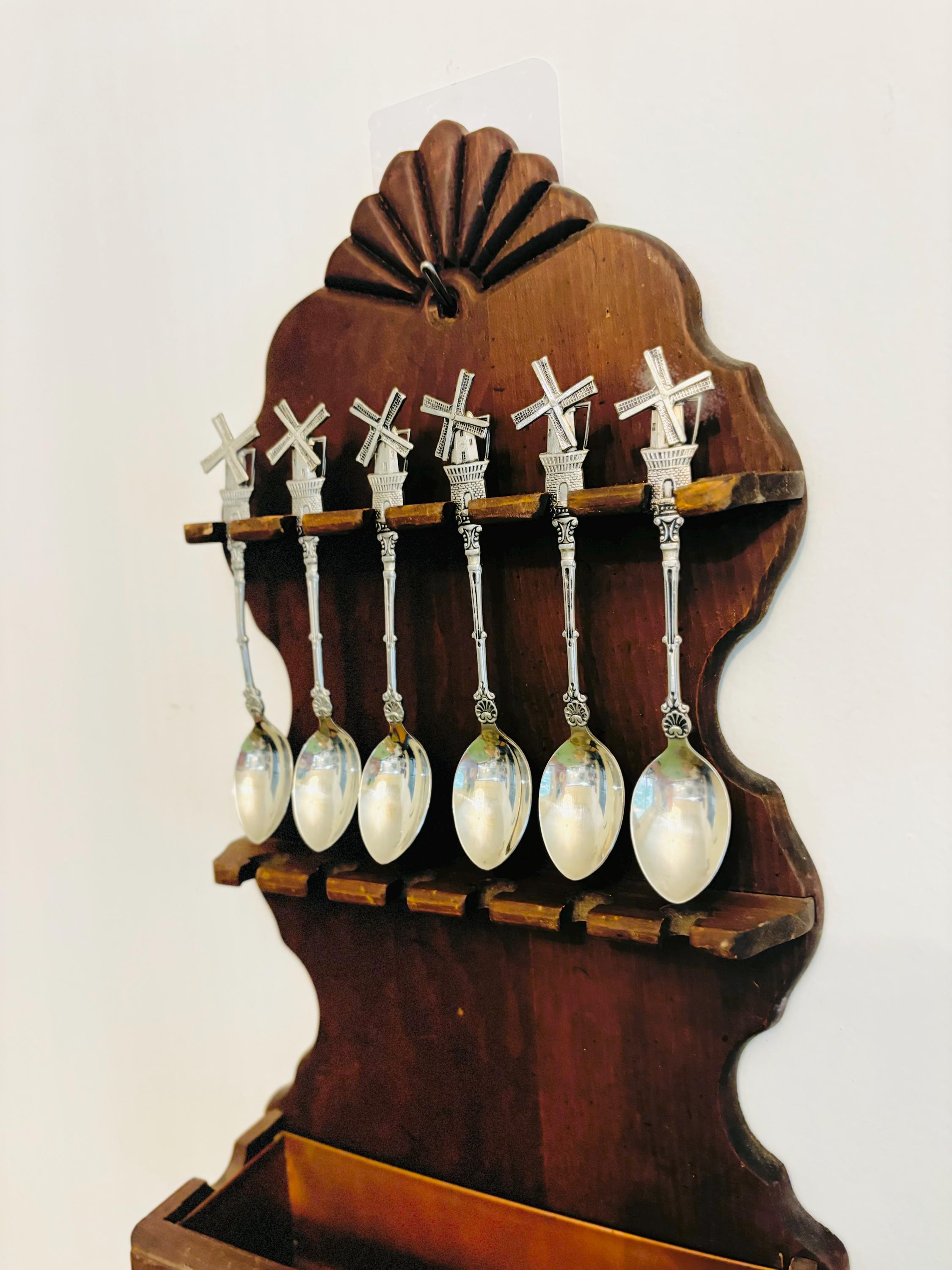 Wooden Spoon Rack Display Shelf Knick Knack Shelf Trinkets NOT Included ...