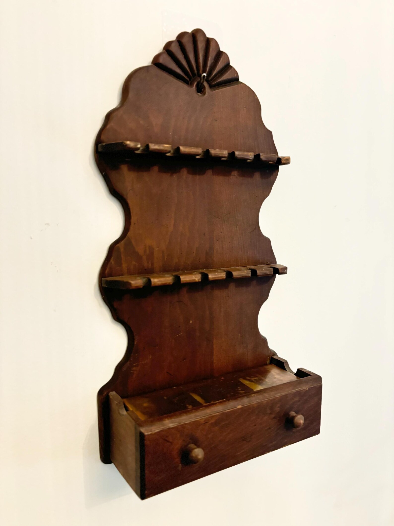 Wooden Spoon Rack Display Shelf Knick Knack Shelf Trinkets NOT Included ...