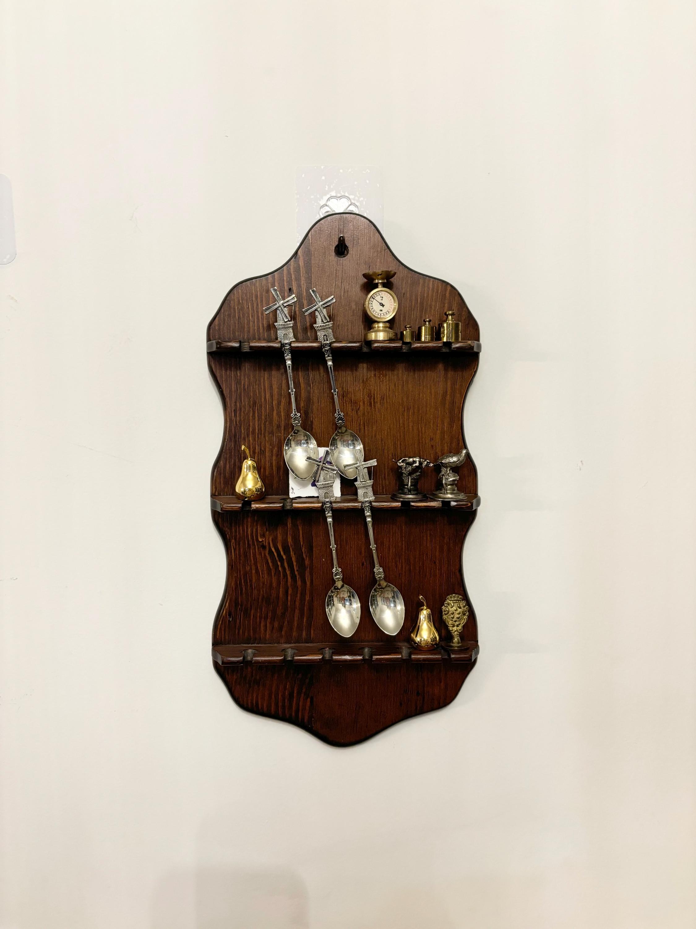 Wooden Spoon Rack Display Shelf Knick Knack Shelf Trinkets NOT Included ...
