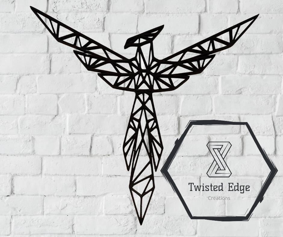 Geometric Phoenix Wall Art | Etsy