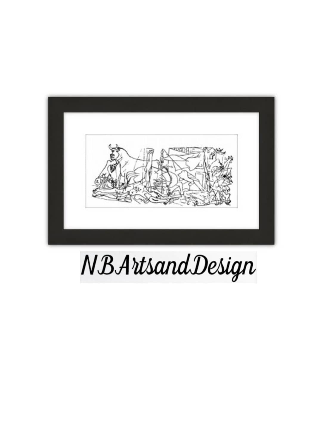 Guernica Sketch by Pablo Picasso | Digital Download | 300 PPI High ...