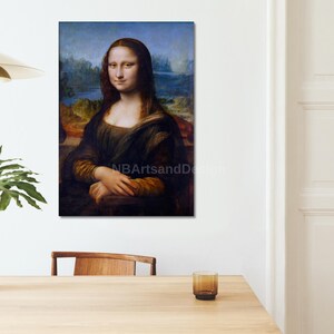 Mona Lisa by Leonardo Da Vinci | Stretched Canvas | 300 PPI High ...