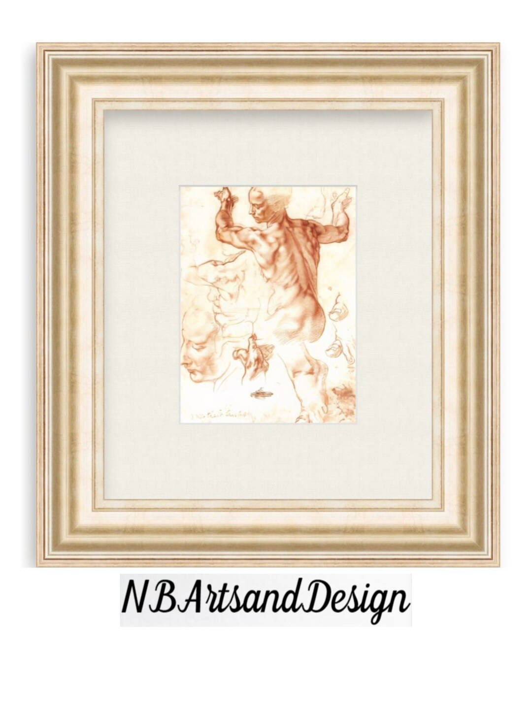Study for the Libyan Sibyl by Michelangelo | Digital Download | 300 PPI ...