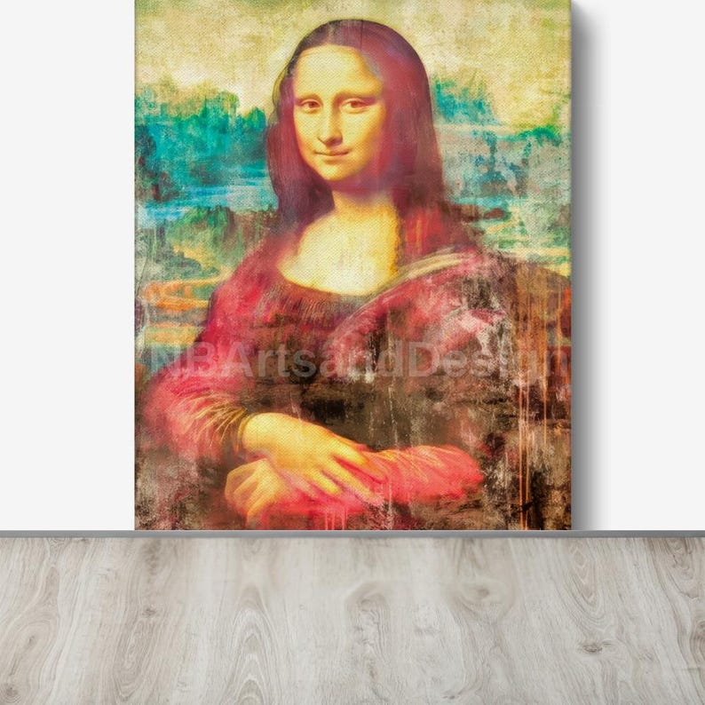 Mona Lisa by Leonardo Da Vinci | Stretched Canvas | 300 PPI High ...