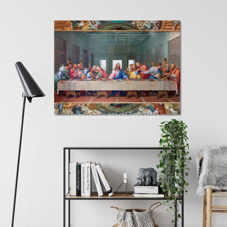 Last Supper by Leonardo Da Vinci | Stretched Canvas | 300 PPI High ...
