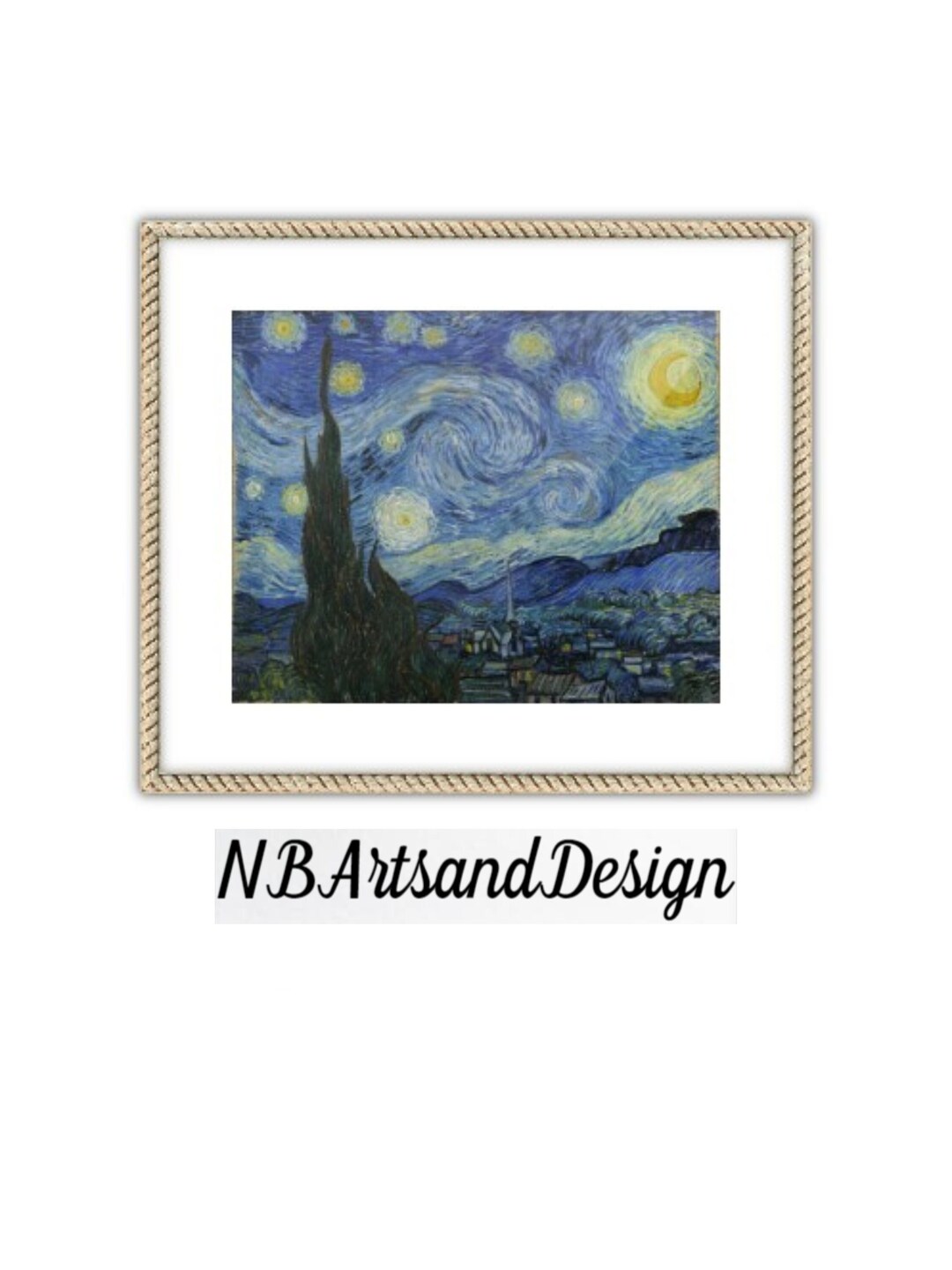 Starry Night by Vincent Van Gogh | Digital Download | 300 PPI High ...
