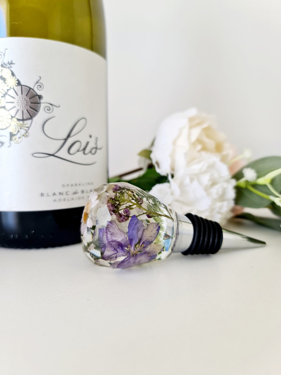 Dried Flower Wine Bottle Stopper Champagne Topper - Etsy