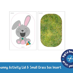 Bunny DIGITAL DOWNLOAD, Trofast Topper, Easter Bunny, Flisat Lids ...