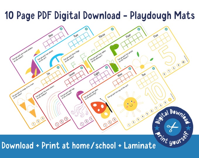 Toddler Monster Playdough Mats - Build Your Own Monster - Playdough ...