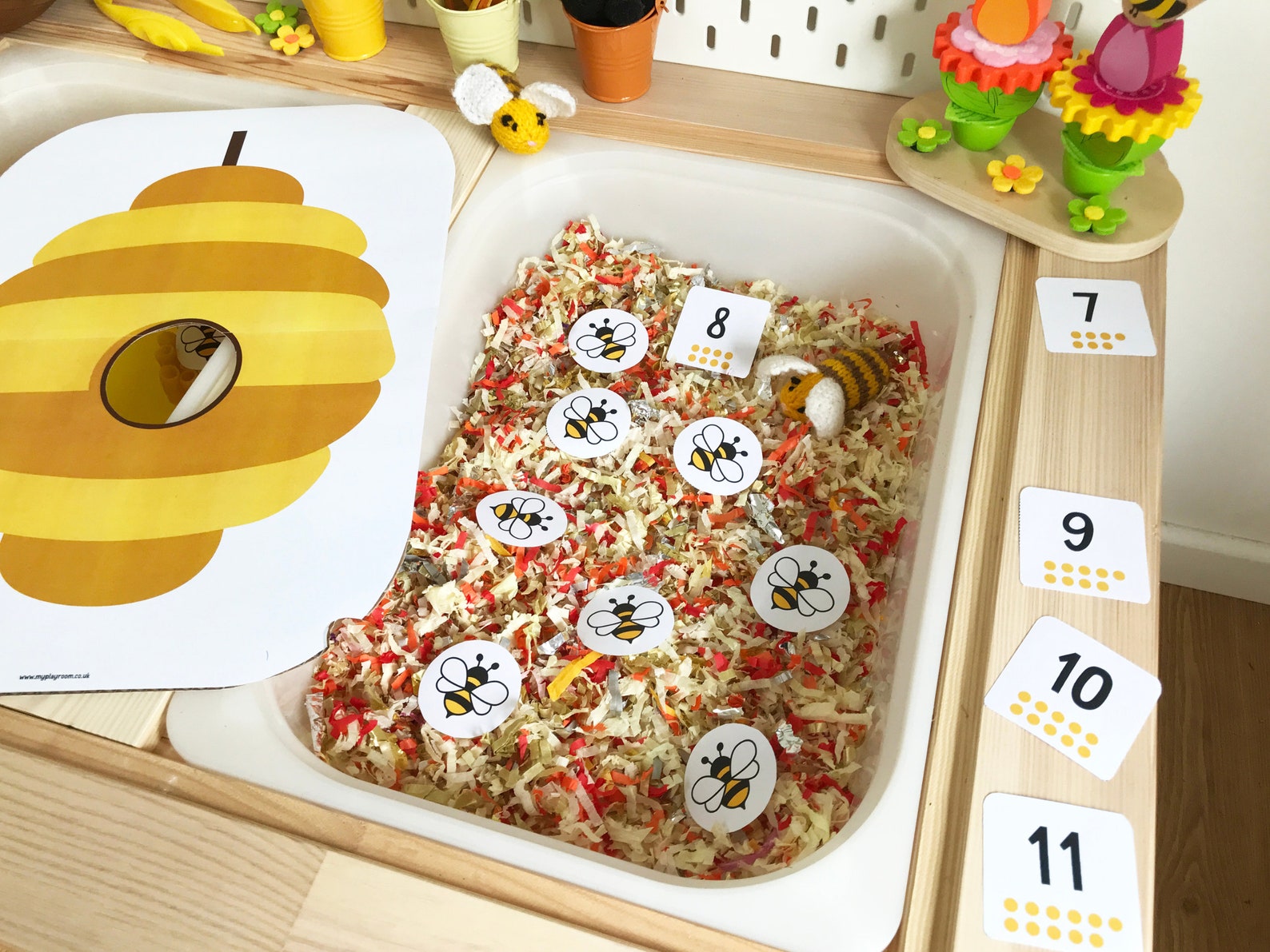 Bee DIGITAL DOWNLOAD, Trofast Topper, Bee, Flisat Lids, Flisat Activity ...