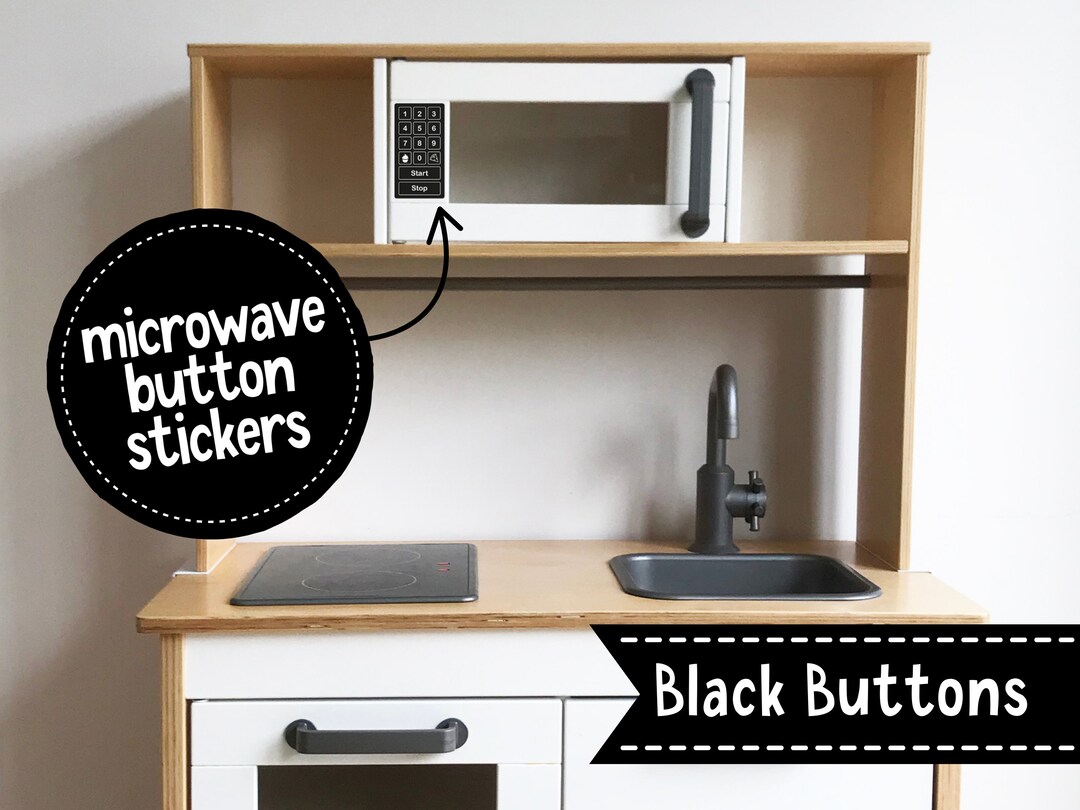 DUKTIG Play Kitchen Microwave Button STICKERS sticker Only - Etsy UK