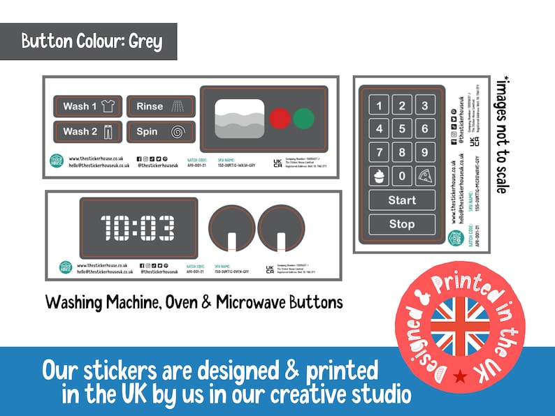 Play Kitchen BIG STICKER Bundle sticker Only Oven Buttons | Etsy
