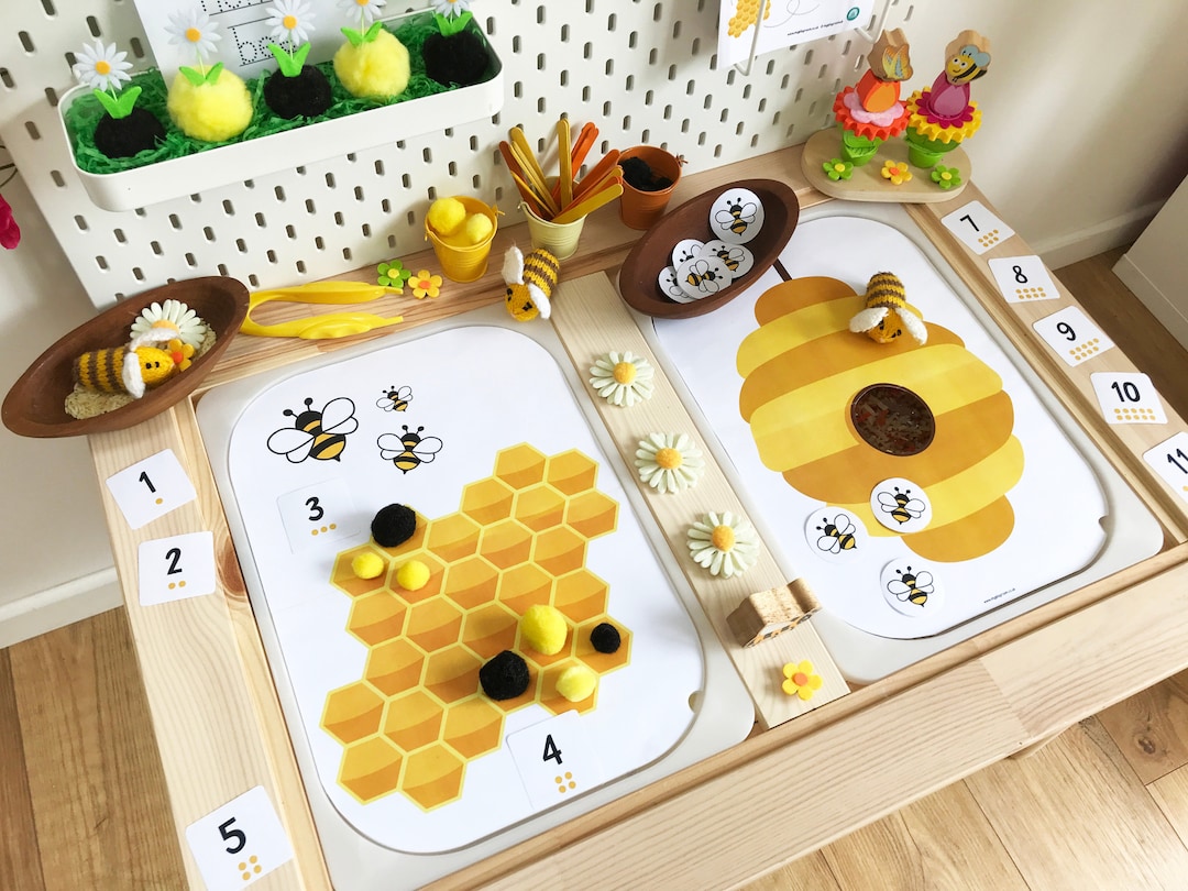 Bee DIGITAL DOWNLOAD, Trofast Topper, Bee, Flisat Lids, Flisat Activity ...