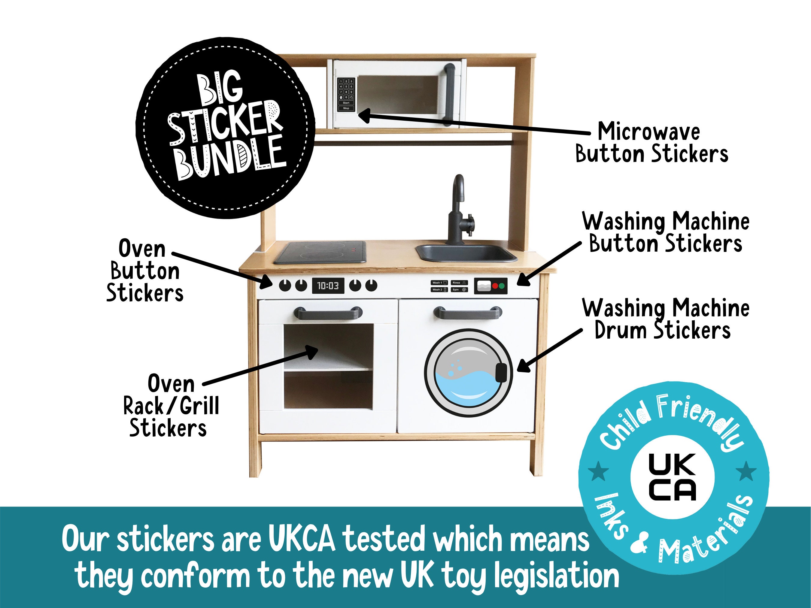 Play Kitchen BIG STICKER Bundle sticker Only Oven Buttons - Etsy