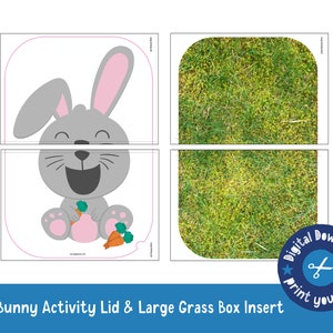 Bunny DIGITAL DOWNLOAD, Trofast Topper, Easter Bunny, Flisat Lids ...