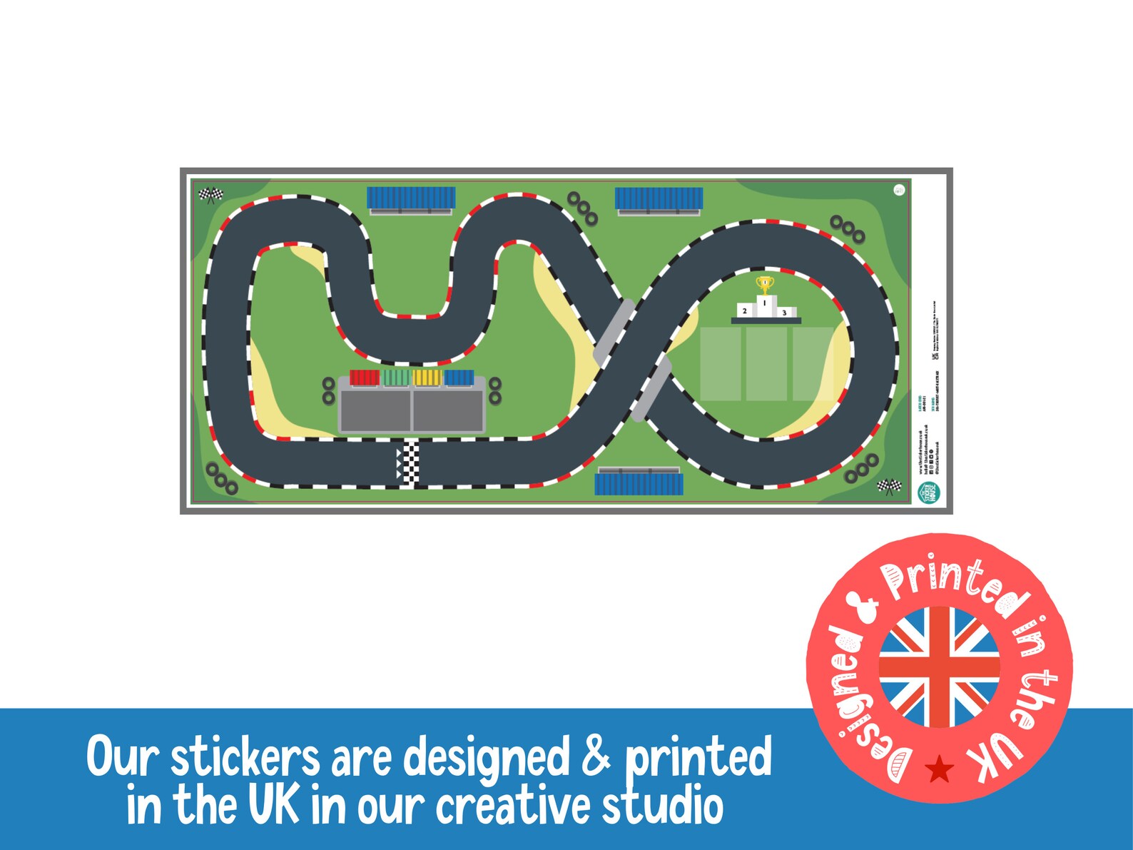 Racing Track STICKER for Ikea TROFAST WHITE stickers Only - Etsy