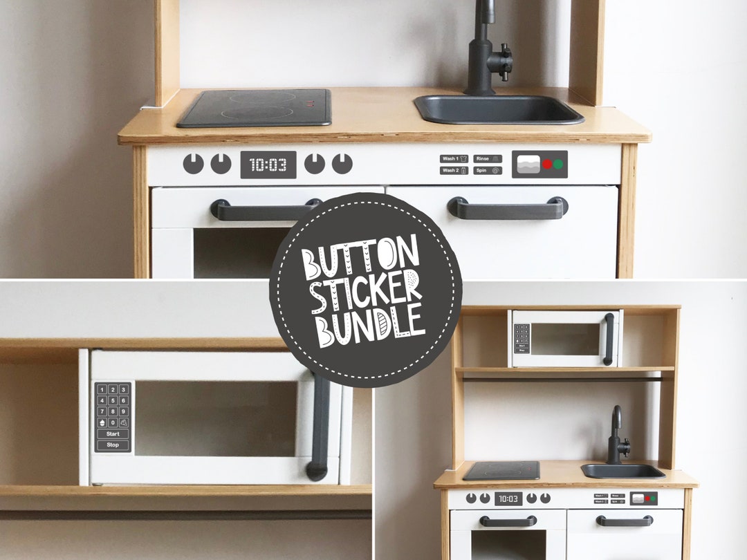 Play Kitchen Button Vinyl STICKER Bundle sticker Only Oven Buttons ...