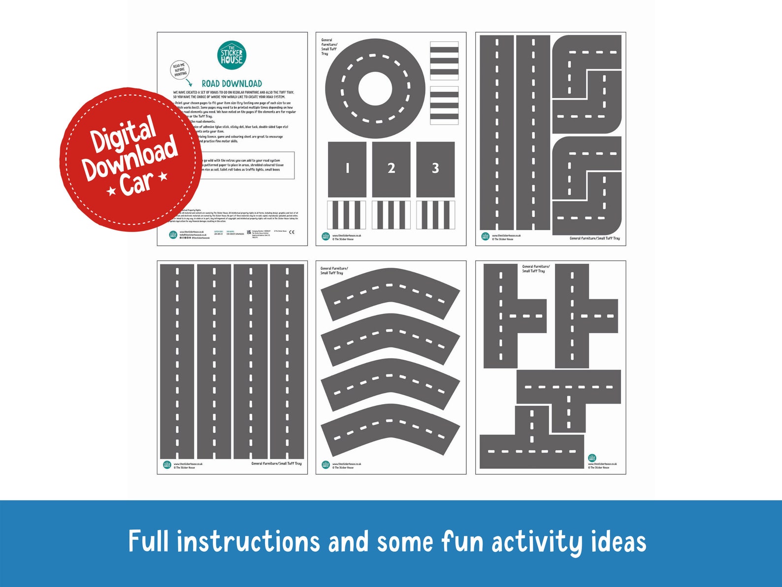 Road DIGITAL DOWNLOAD Roads Toy Cars Instant Download Car - Etsy