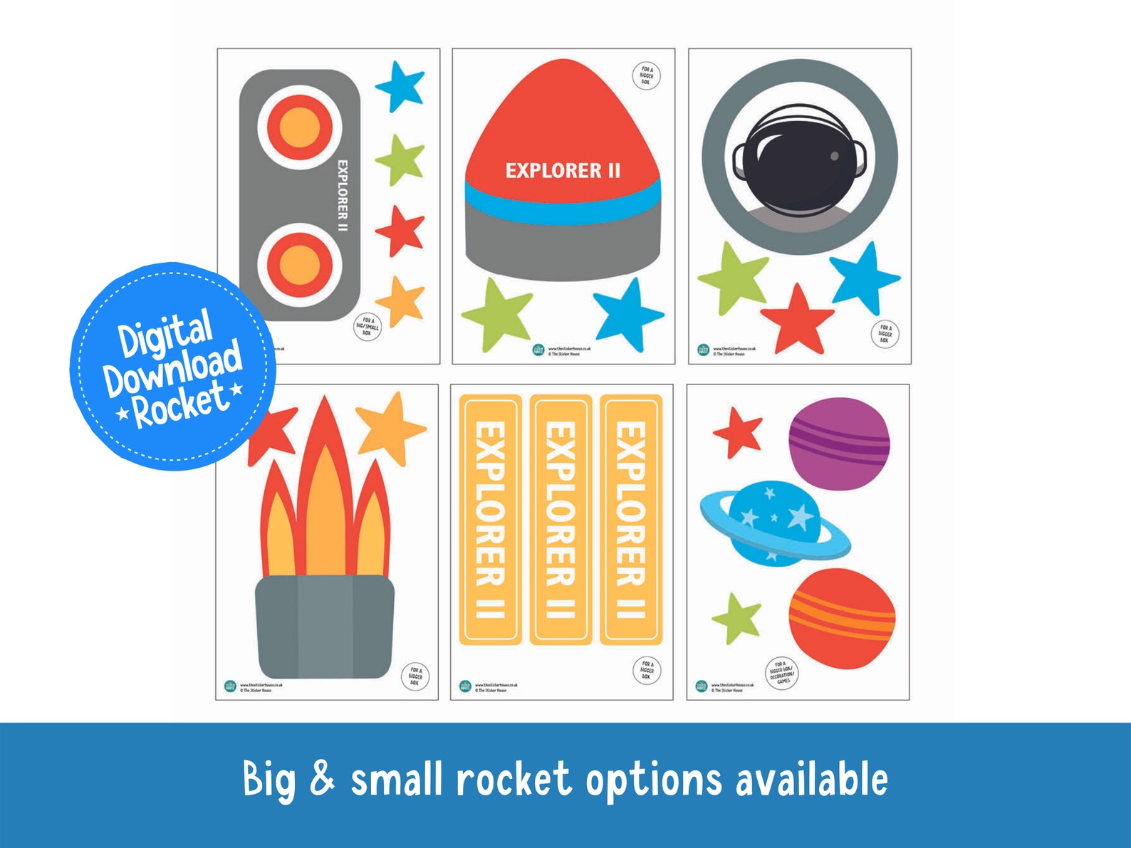 Space Rocket DIGITAL DOWNLOAD, Rocket, Toy Rocket, Instant Download ...